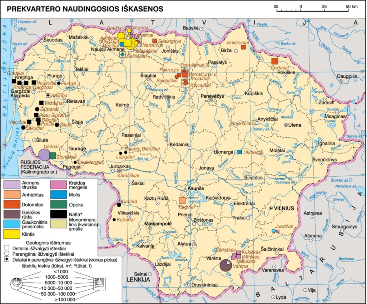 Lietuvos naudingosios iškasenos - Visuotinė lietuvių enciklopedija