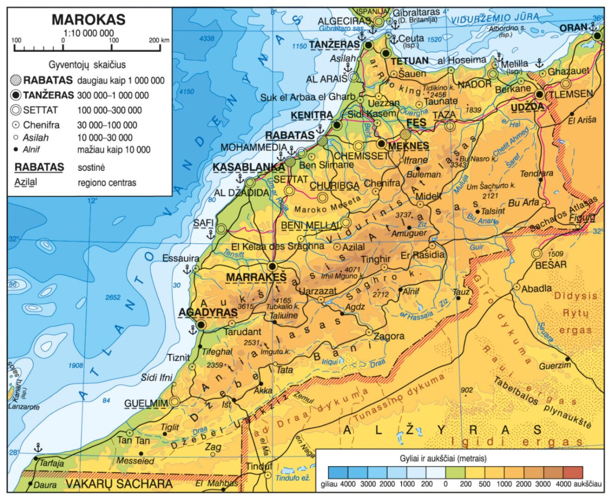 Maroko gamta - Visuotinė lietuvių enciklopedija