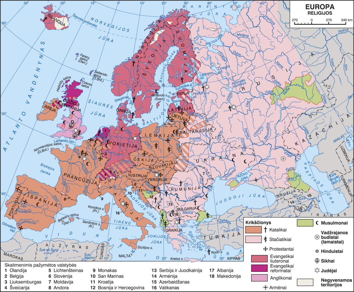 Europos religijos - Visuotinė lietuvių enciklopedija