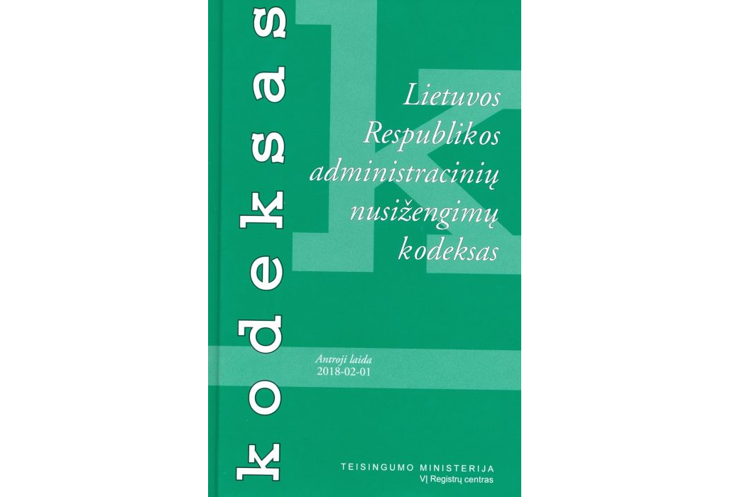 Administracinių nusižengimų kodeksas - Visuotinė lietuvių enciklopedija