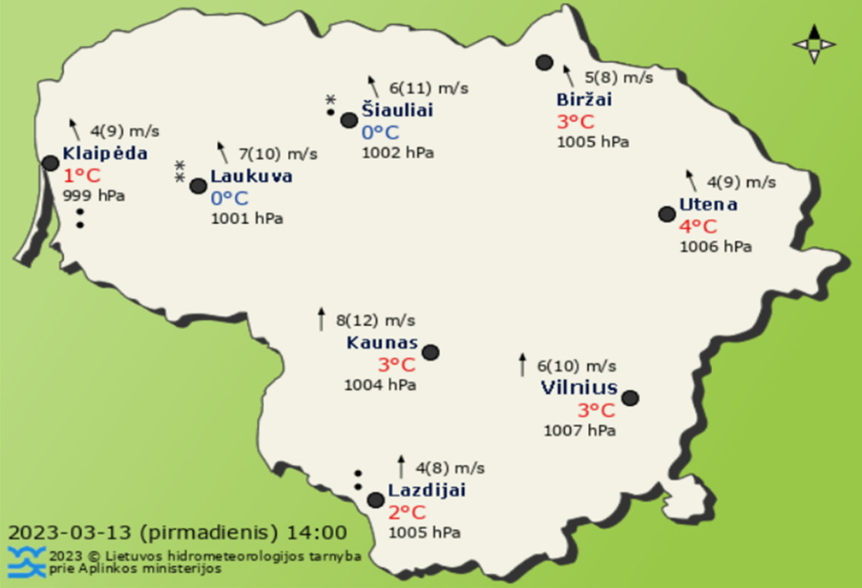 meteorologiniai elementai - Visuotinė lietuvių enciklopedija