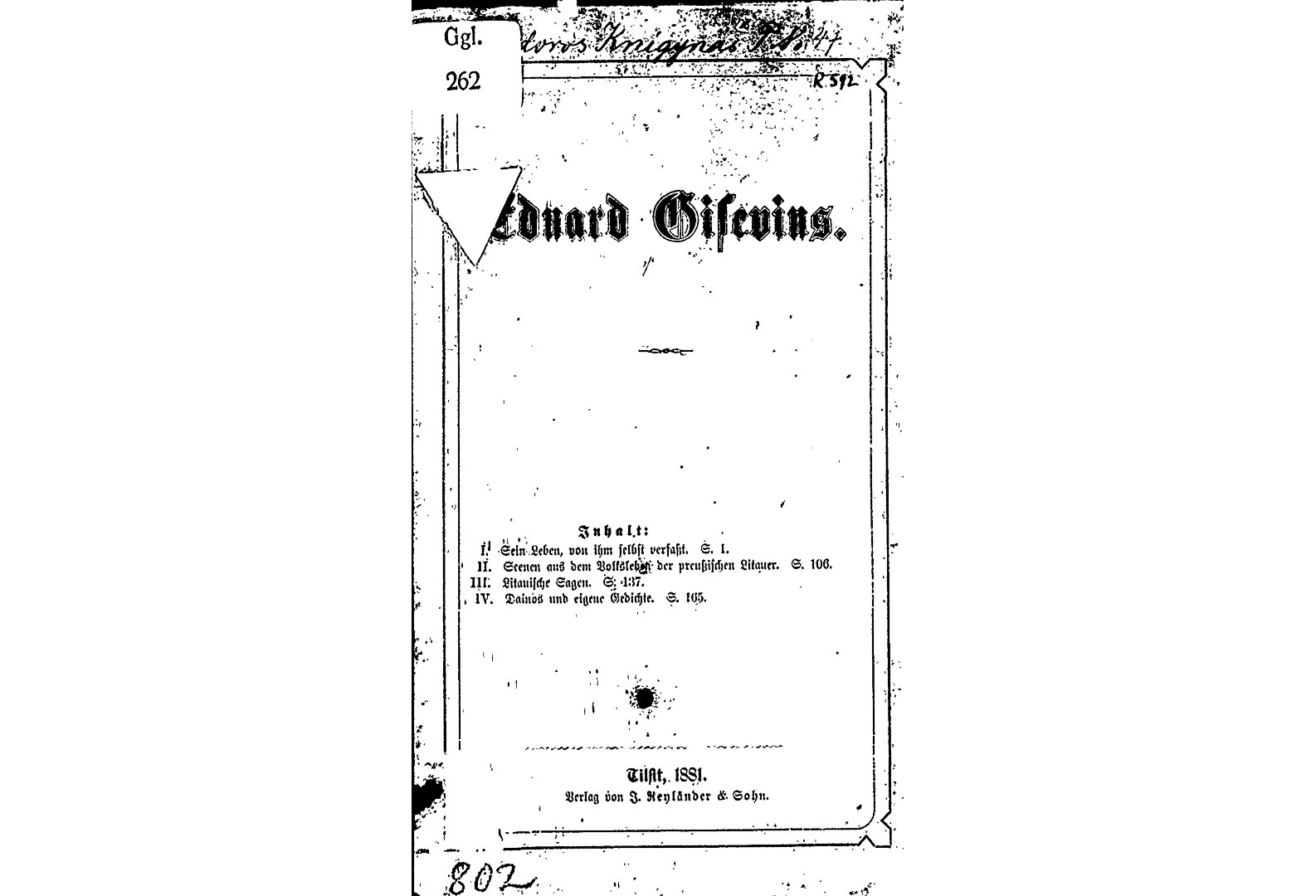 Eduard Karol Samuel Gisevius - Visuotinė lietuvių enciklopedija