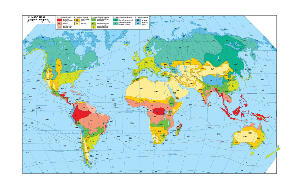 klimato tipai - Visuotinė lietuvių enciklopedija